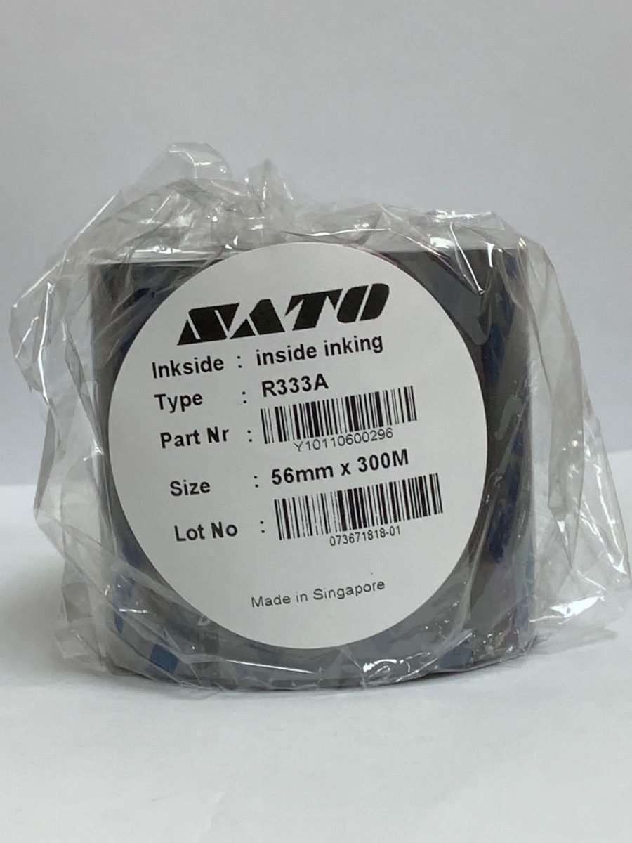 SATO Thermal Transfer Resin Ribbon Inside 56mm X 300M - Nada Tech