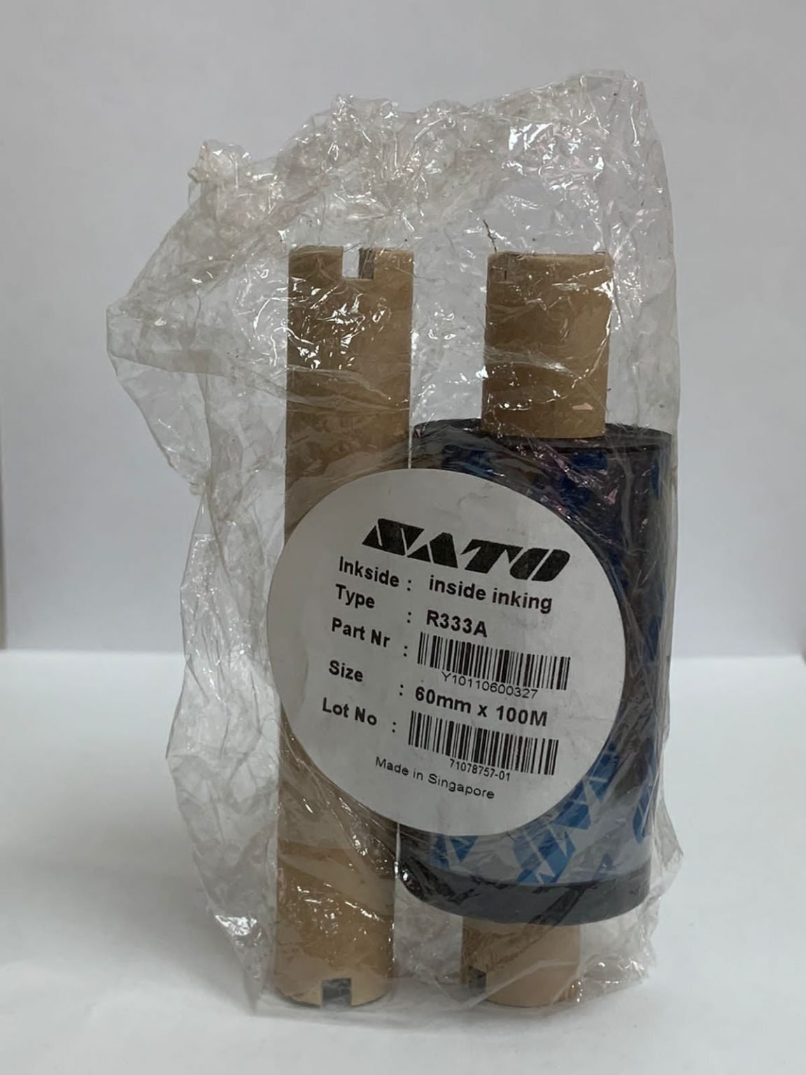 SATO Thermal Transfer Resin Outside Ribbon 60mm X 100M - Nada Tech